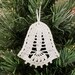 Pattern 8 Flat Bells Crochet Christmas Ornament Decor Gift Vintage ...
