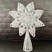 Crochet 8-point Star Christmas Tree Topper Pattern: Vintage Style DIY ...
