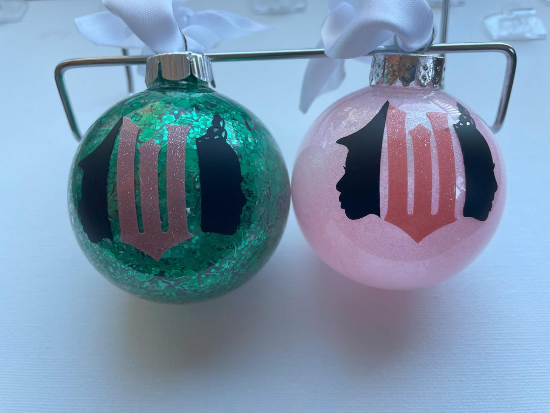 Wicked Ornament Set-wicked Movie-glitter-elphaba-glinda-pink-green. - Etsy