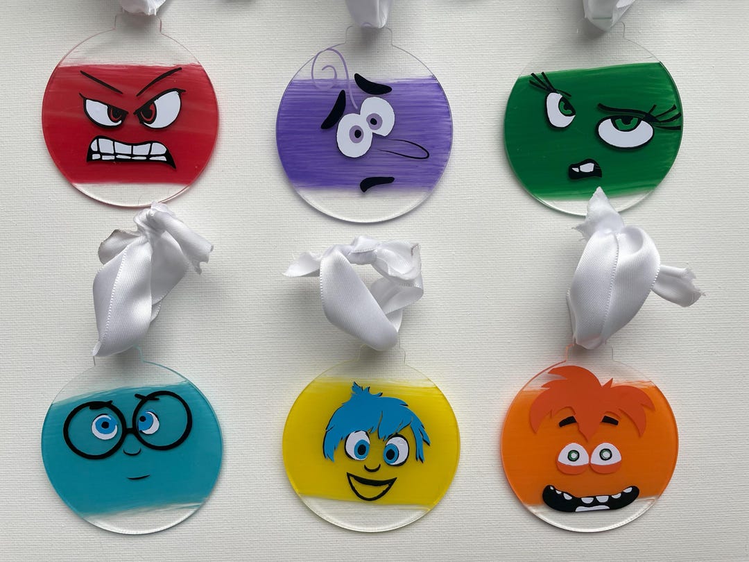 Inside Out Ornaments Set-acrylic Character Ornaments. - Etsy