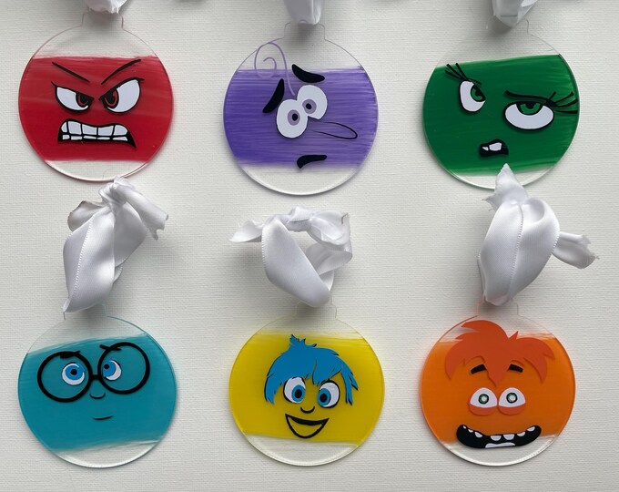 Inside Out Ornaments Set-acrylic Character Ornaments. - Etsy