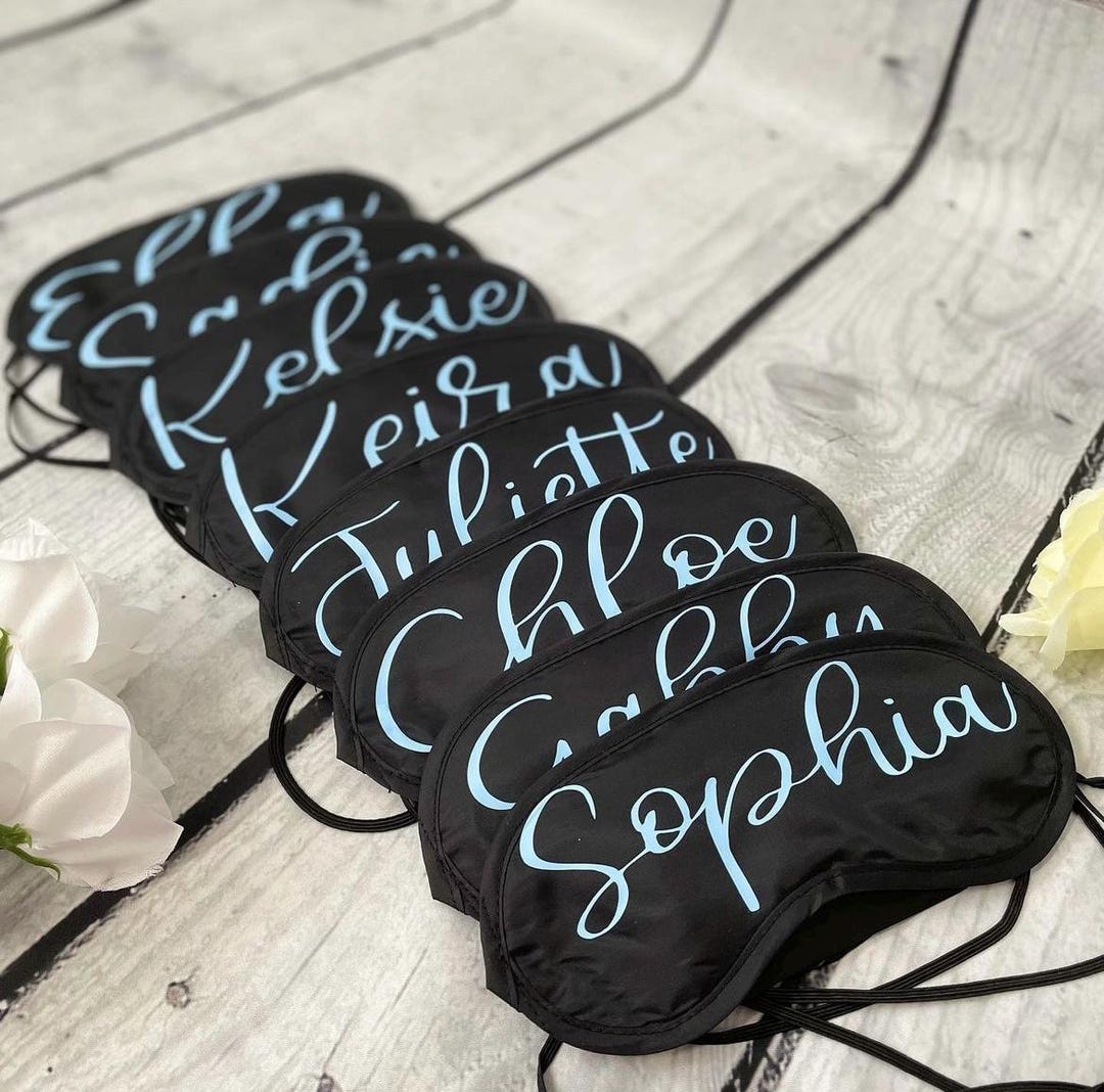 Personalized Sleep Masks-sleepover-face Masks-parties-kids Parties ...