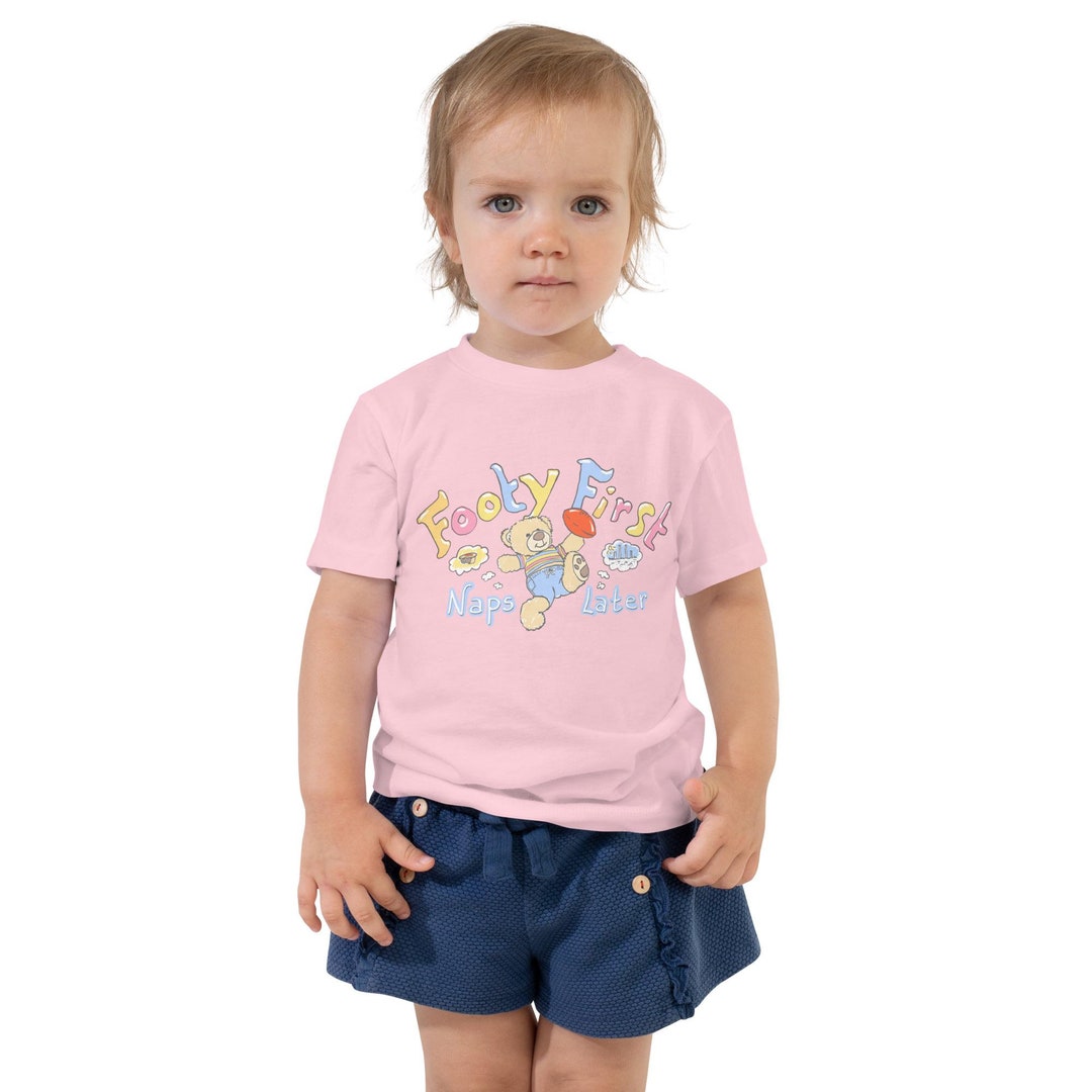 Footy First, Naps Later AFL Footy Themed Toddler Sized Shirt, Cute ...