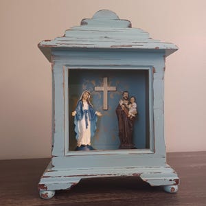 Catholic Clock Shrine - Etsy
