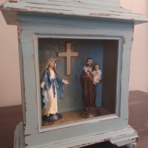 Catholic Clock Shrine - Etsy