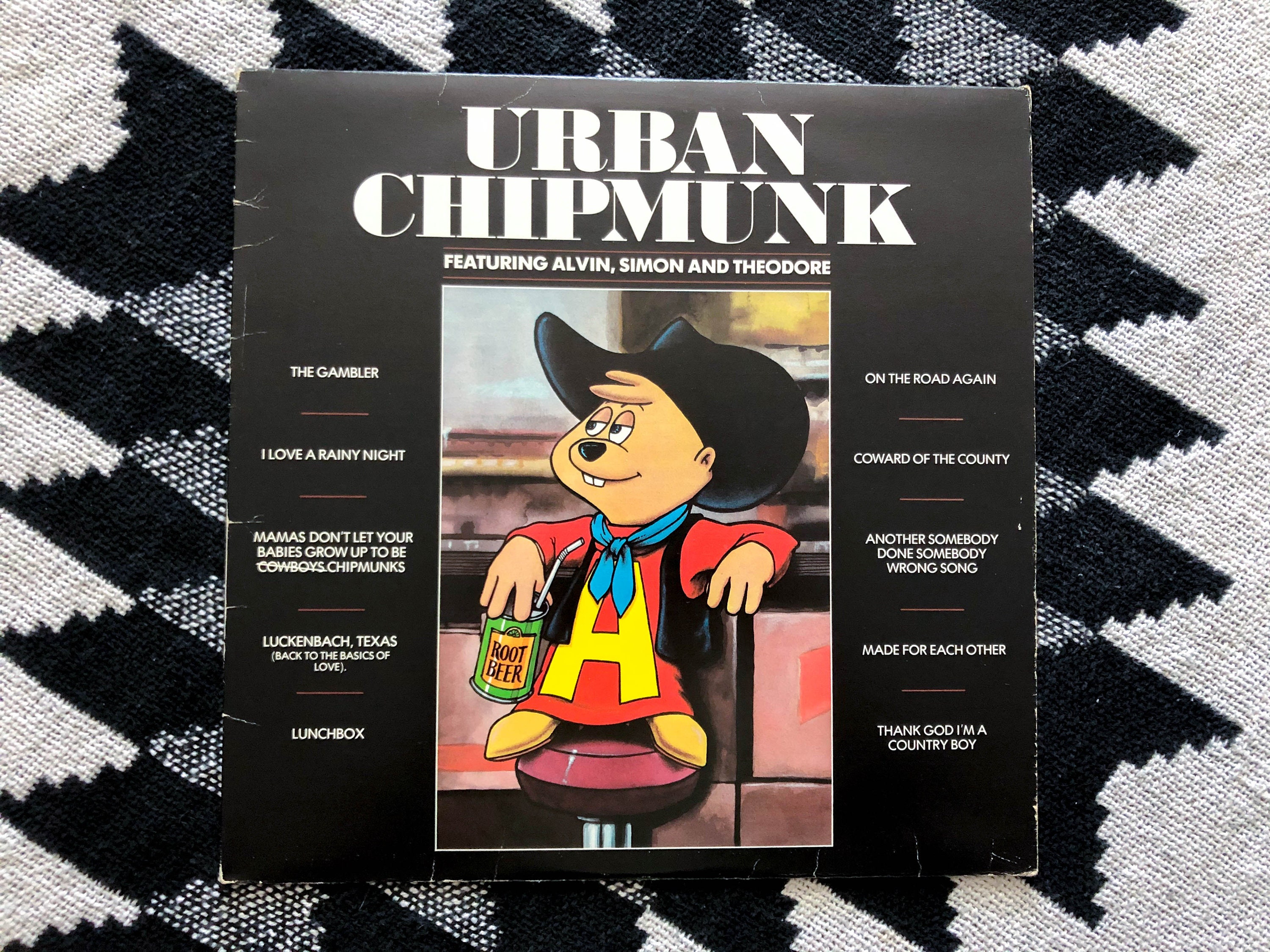 Alvin & The Chipmunks' Urban Chipmunk Vinyl Record Novelty | Etsy