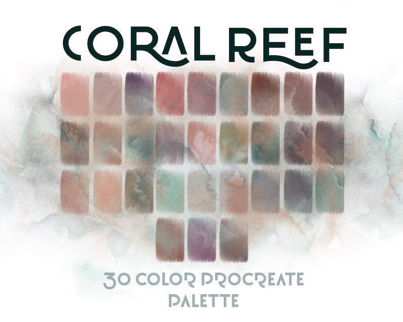 Coral Reef Procreate Color Palette / Instant Download / Digital ...