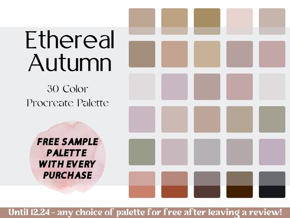 Ethereal Halloween Procreate Color Palette / Instant Download | Etsy