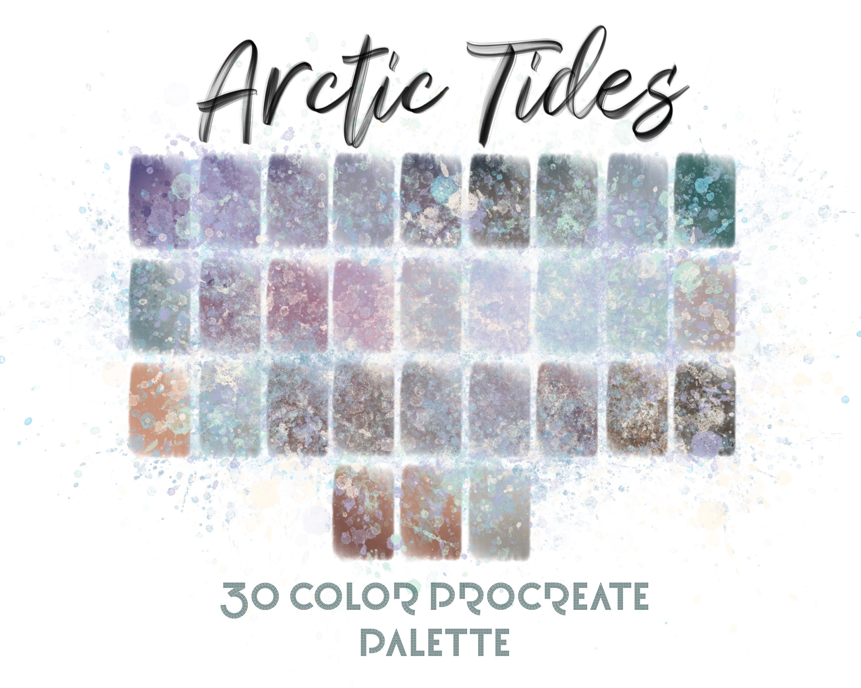 Arctic Tides Procreate Color Palette / Digital Instant Download ...