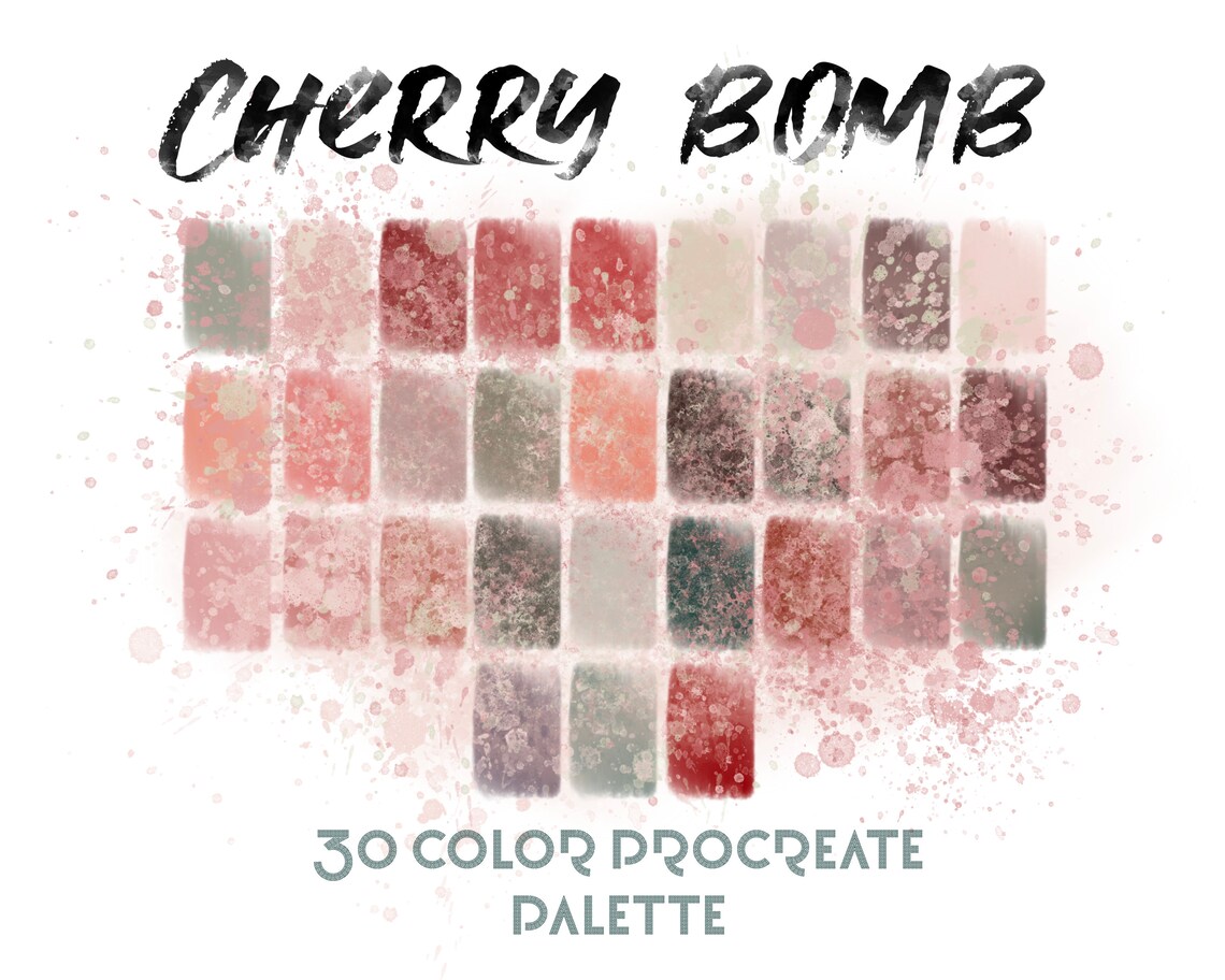 Cherry Bomb Procreate Color Palette / Instant Download / Digital ...
