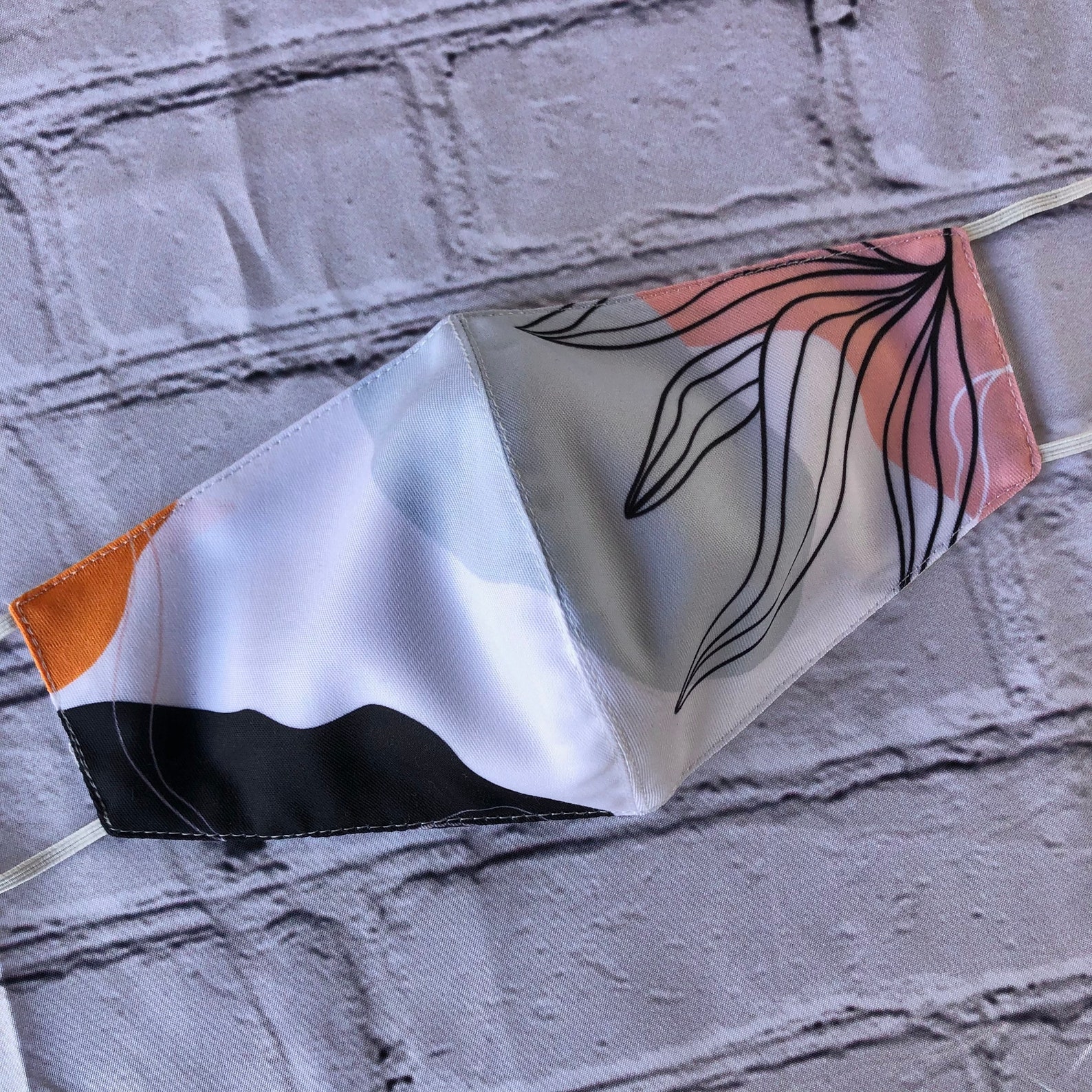 Spring Floral Face Mask Spring Mask Abstract Face Mask - Etsy