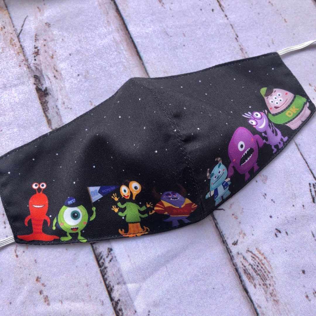 Monsters Inc Face Mask, Mike and Sully Face Mask, Disney Face Mask ...