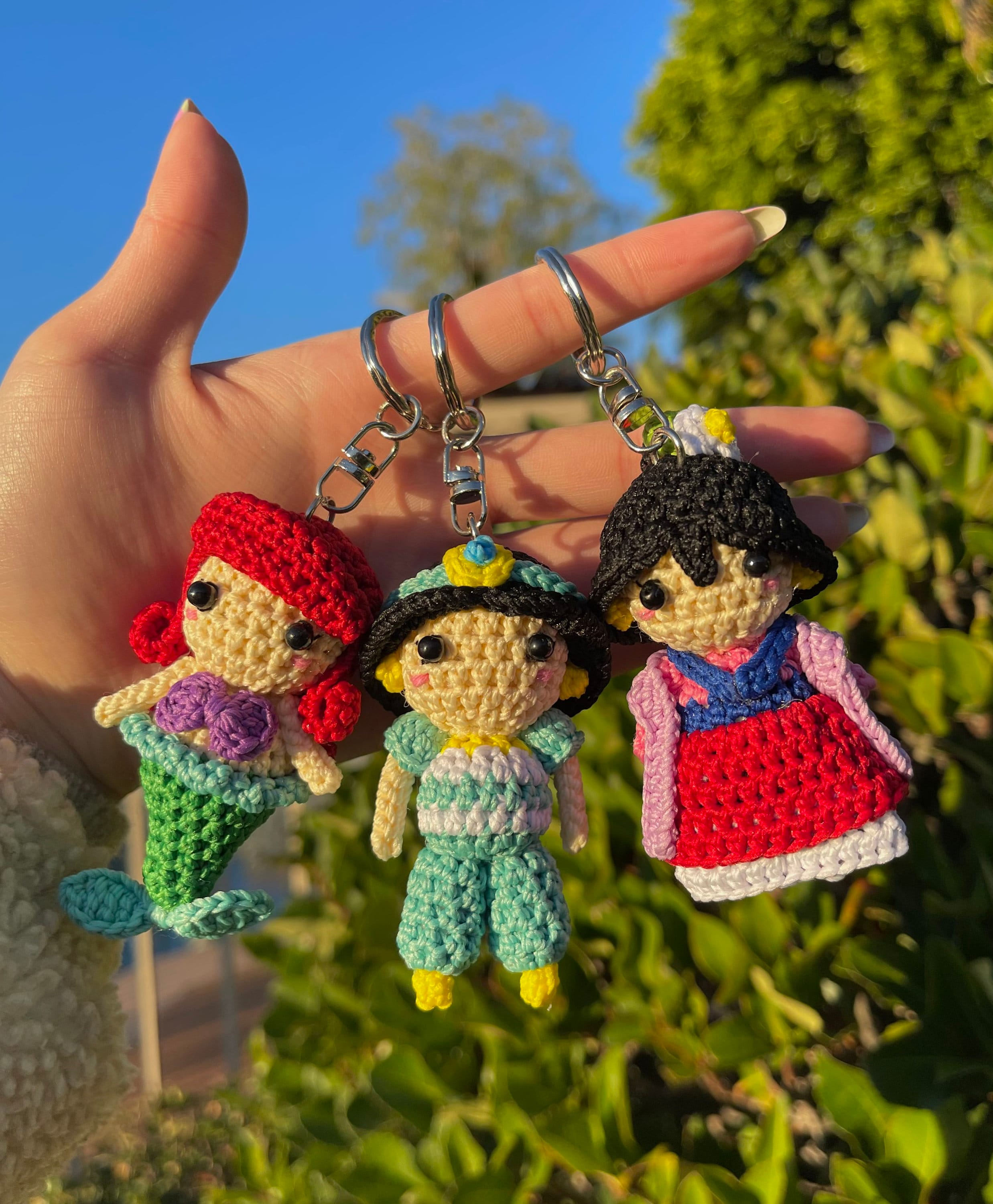 Disney Princess Keychain Princess Keychain Ariel Keychain - Etsy