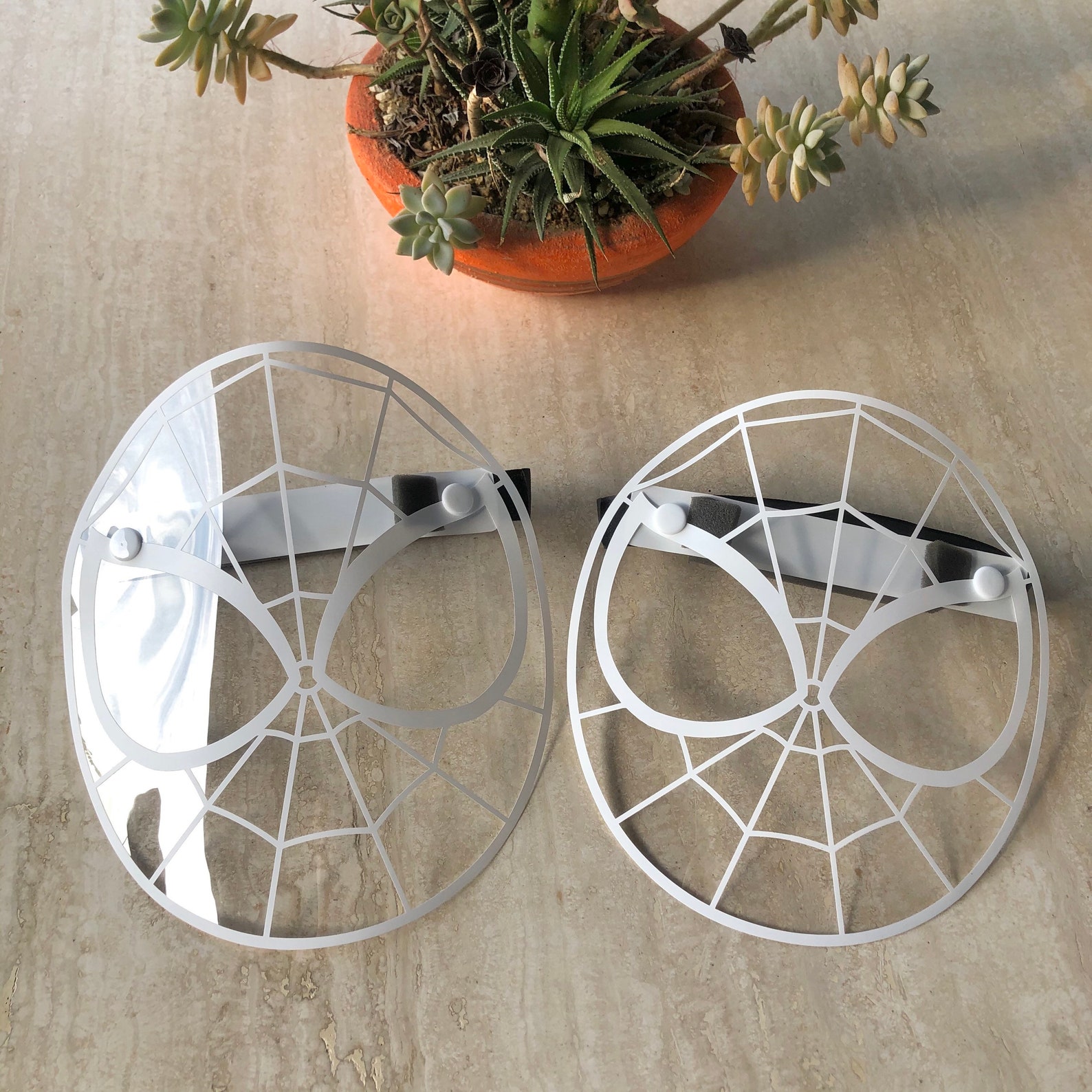 Spider-man Face Shield Face Shield Clear Face Shield Cute - Etsy