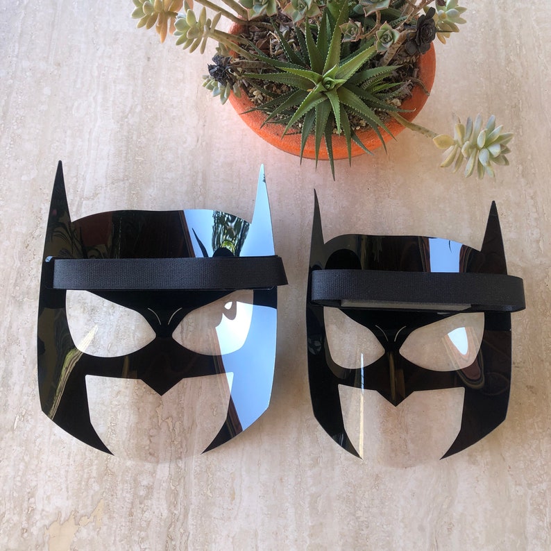 Batman Face Shield Face Shield Clear Face Shield Cute - Etsy