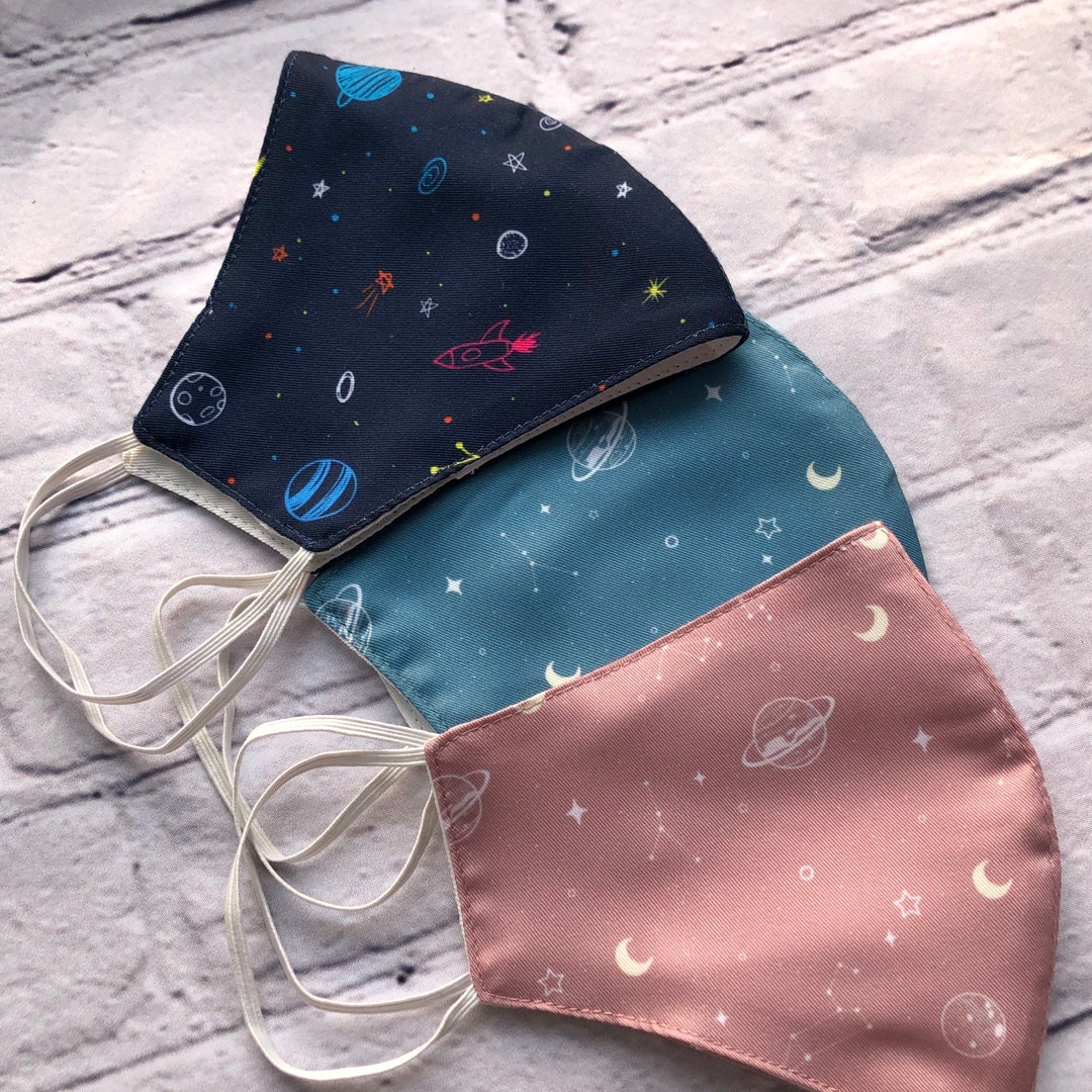 Space Cotton Face Mask, Planet Face Mask, Astrological Face Mask ...