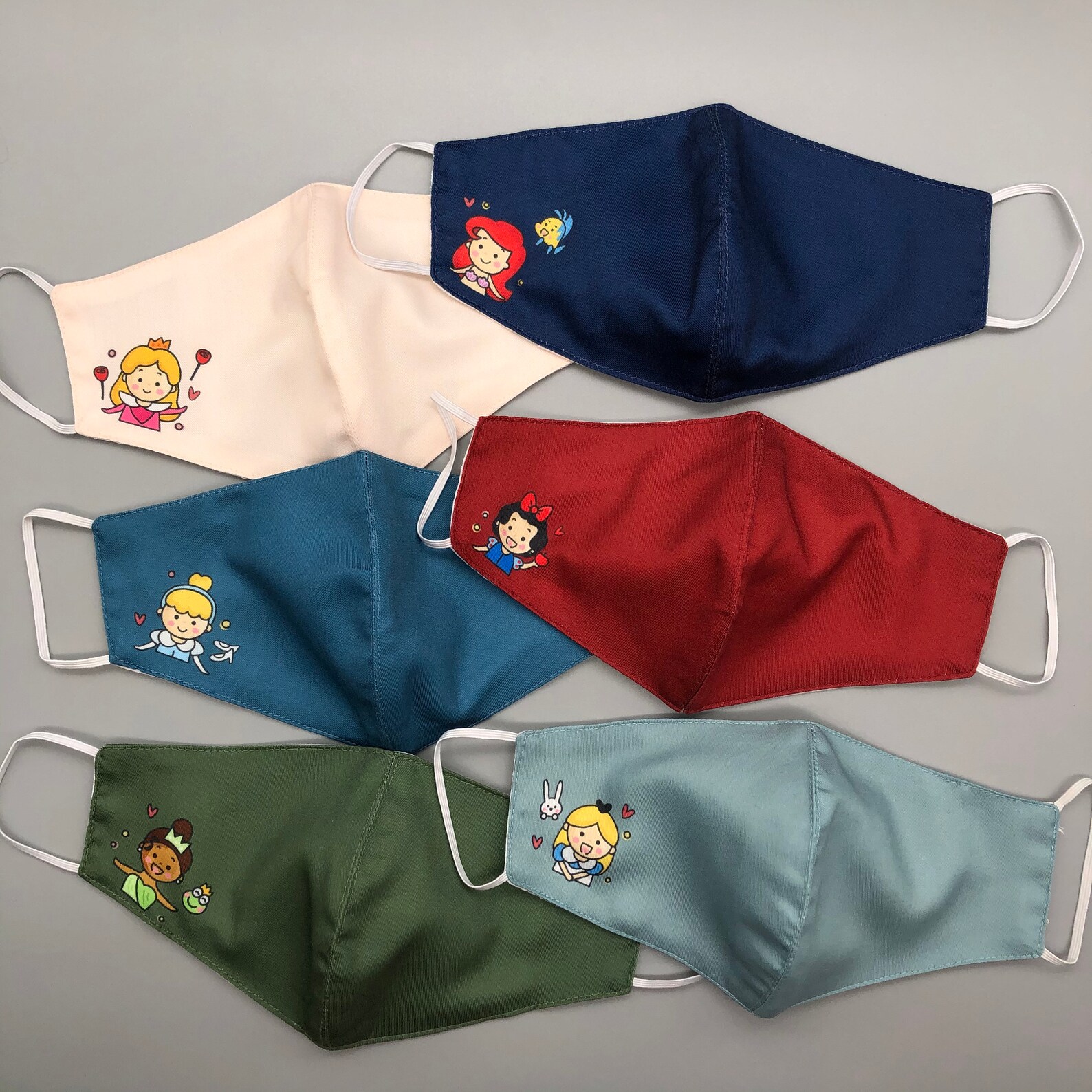 Disney Face Mask Princess Face Mask Reusable Face Mask - Etsy