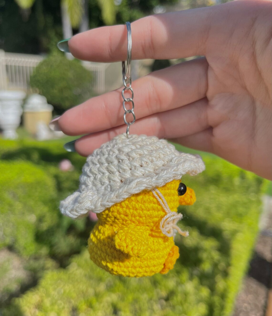 Duck Keychain Duck With Hat Keychain Ducky Keychain Cute - Etsy