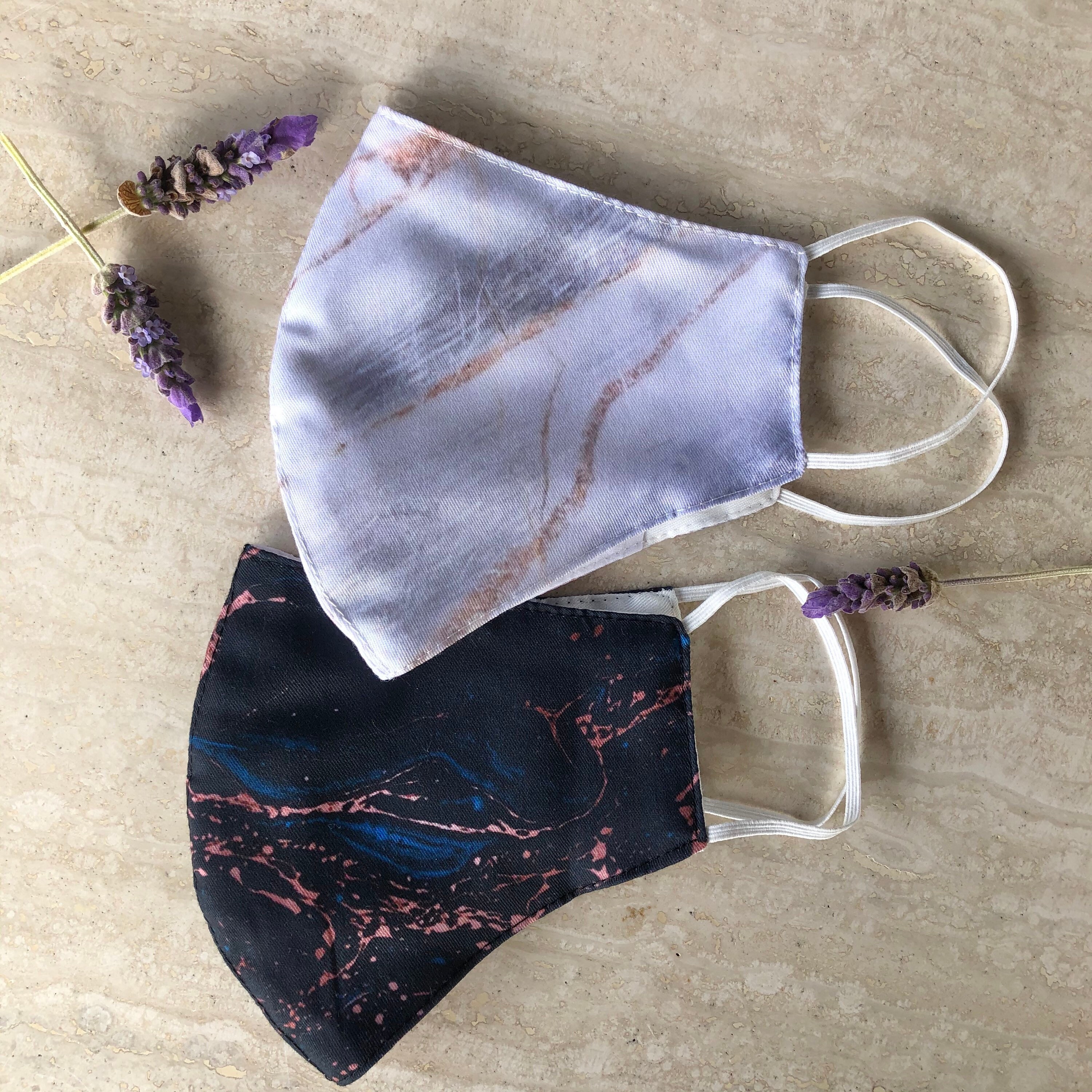 Marble Face Mask Marble Cotton Face Mask Gray Marble Face | Etsy