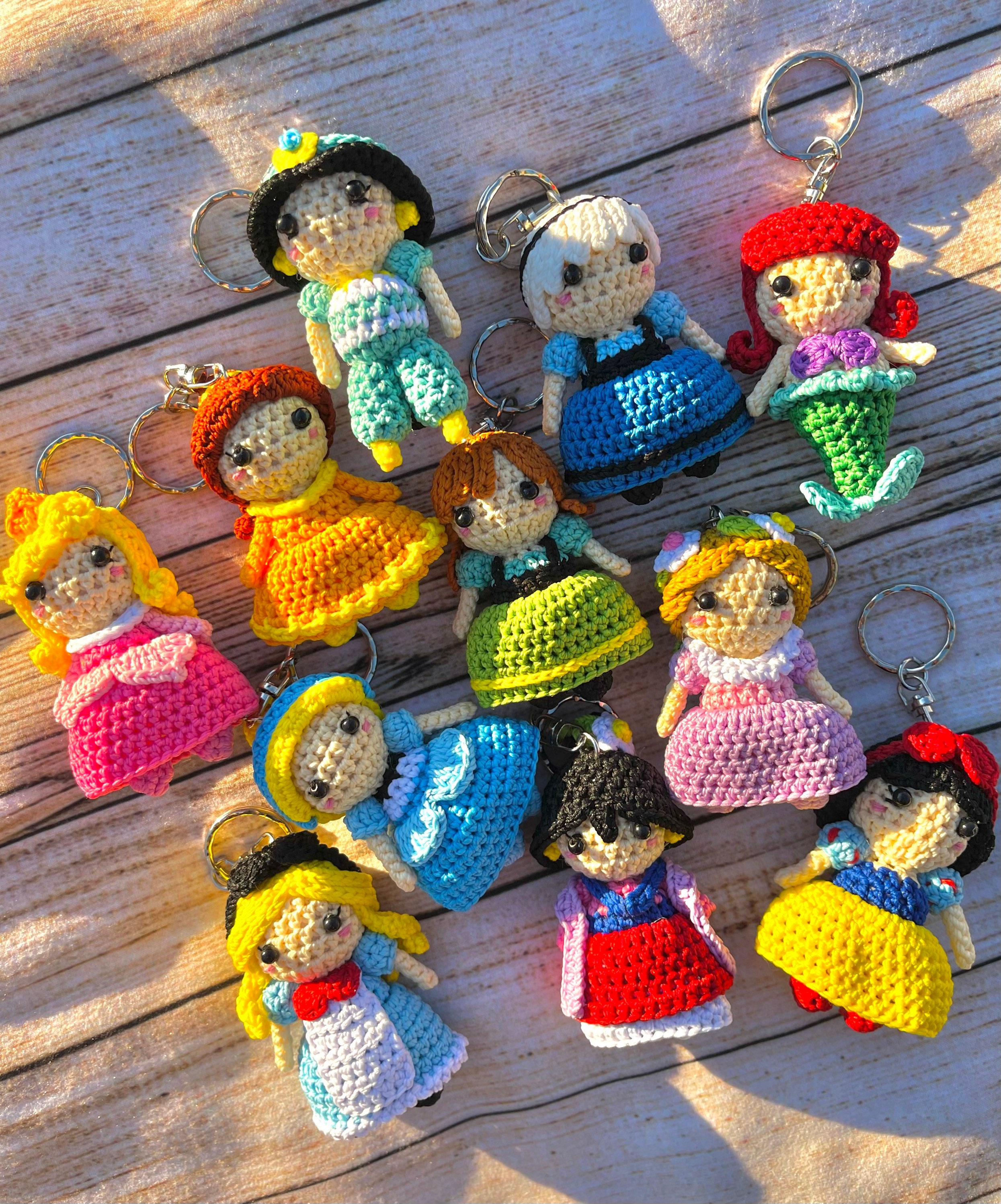 Disney Princess Keychain Princess Keychain Ariel Keychain - Etsy