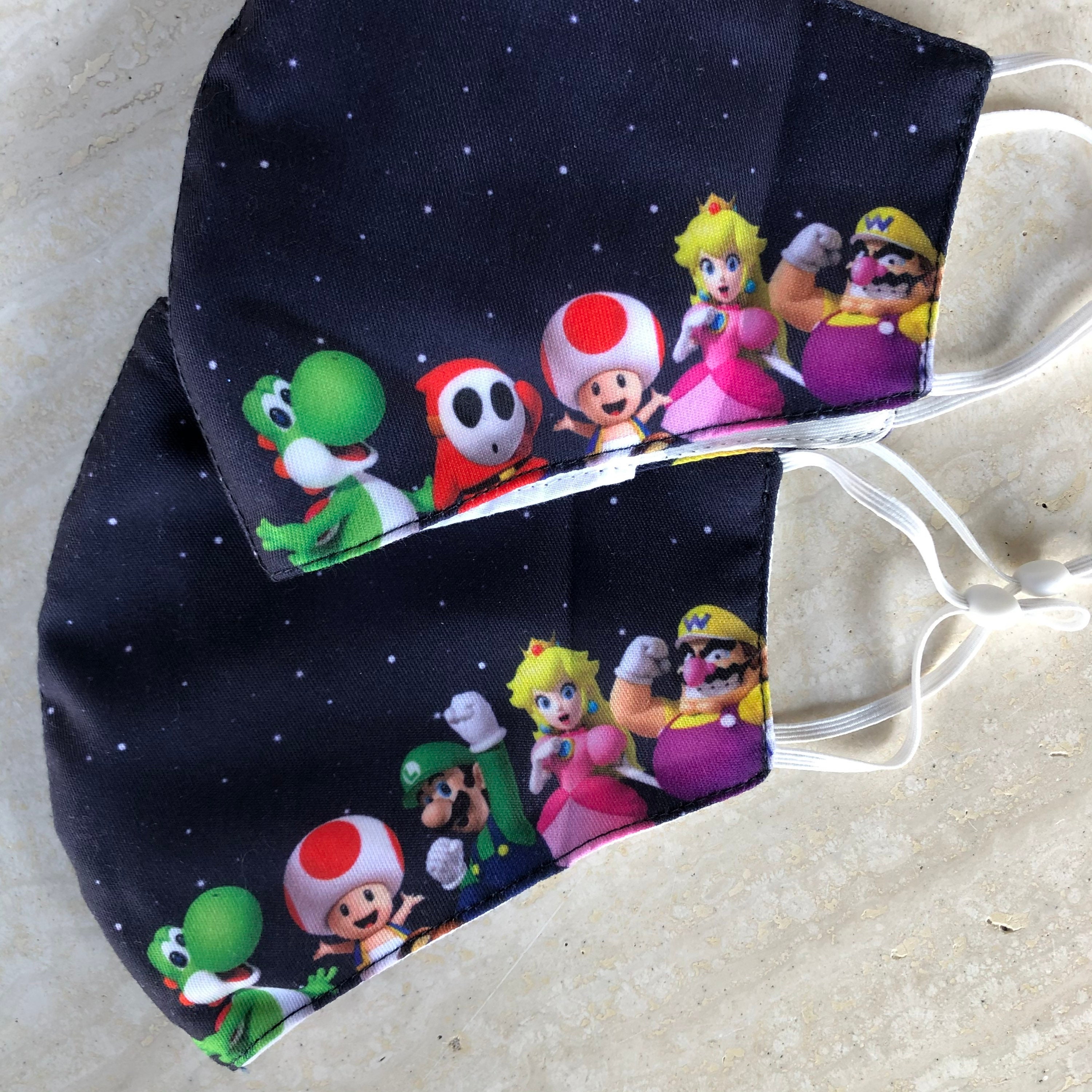 Nintendo Face Mask Super Mario Bros Face Mask Yoshi Face - Etsy