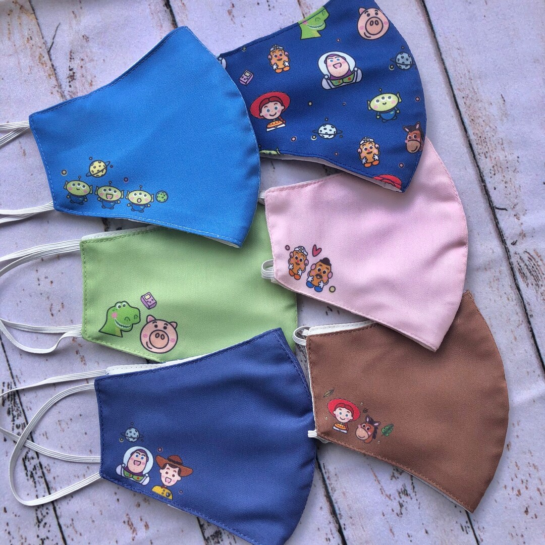 Toy Story Face Mask, Disney Face Mask, Buzz and Woody Face Mask, Cotton ...