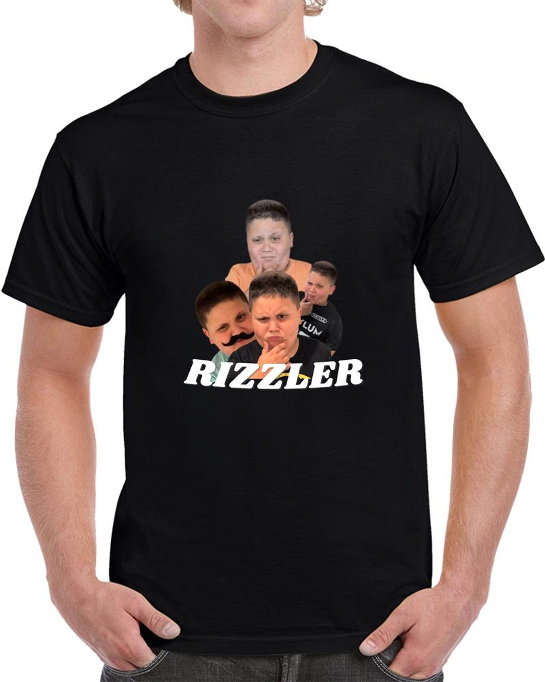 The Rizzler T-shirt, Meme Joke Funny Tiktok Shirts, Brainrot Rizz ...
