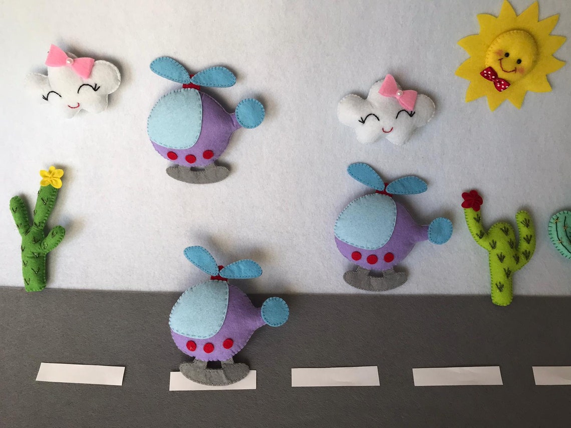 Pdf Pattern Felt Pattern Helicopter Pattern Helicopter | Etsy