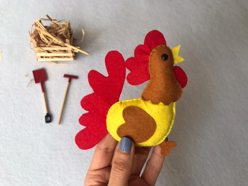 Pdf Pattern Felt Pattern Rooster Pattern Rooster Sewing | Etsy