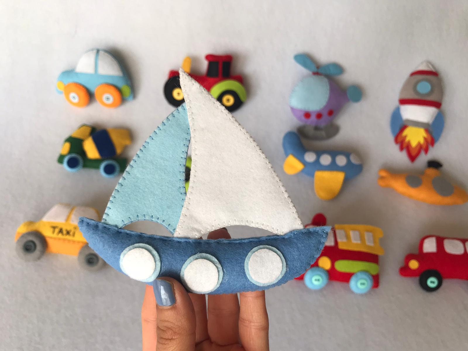 Pdf Pattern Felt Pattern Sailboat Pattern Sailboat Sewing | Etsy