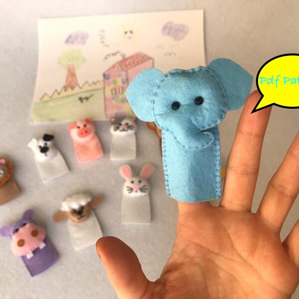 Elephant Puppet - Etsy