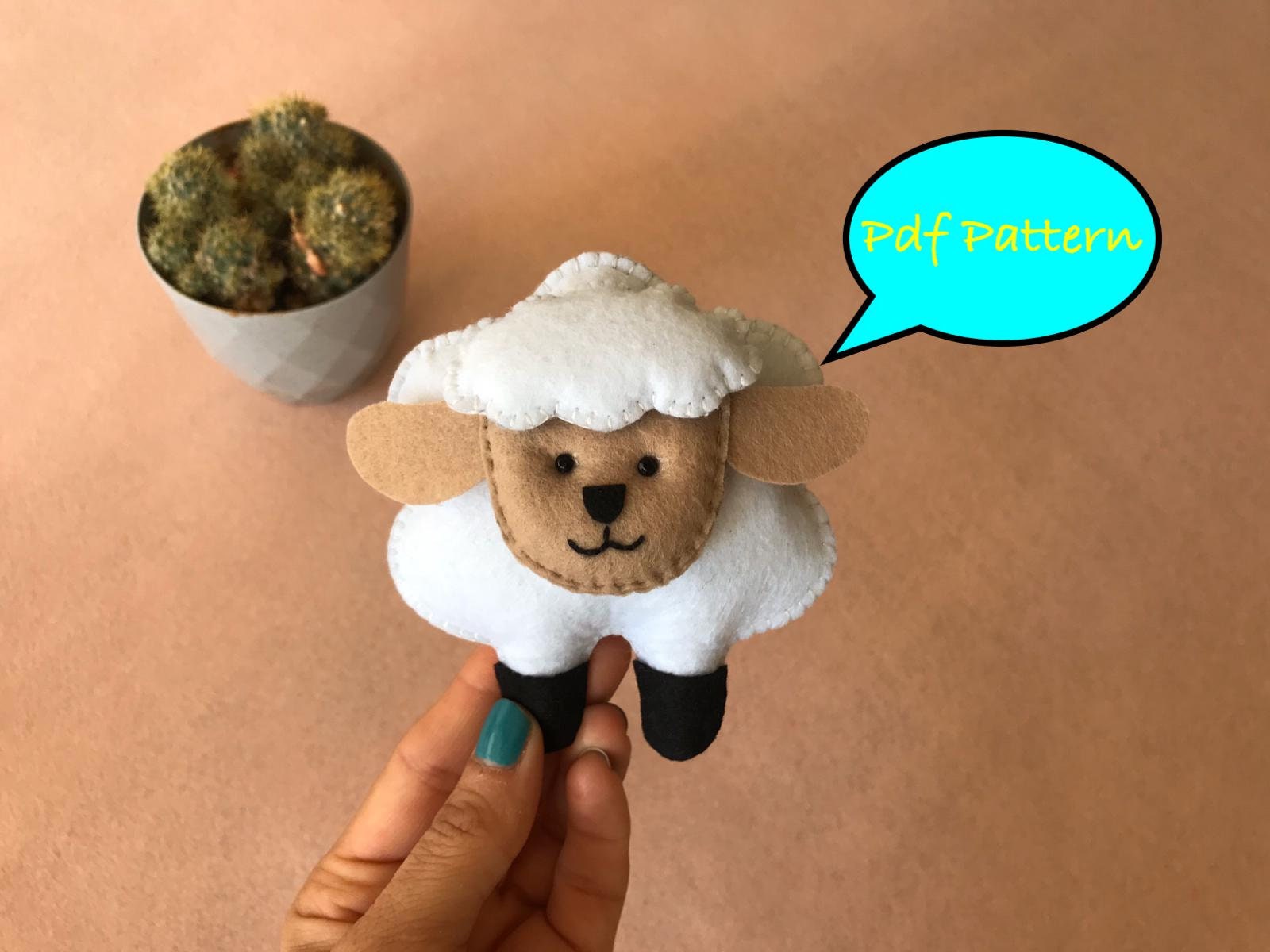 Pdf Pattern Sheep Sewing Tutorial Diy Plushies Felt - Etsy