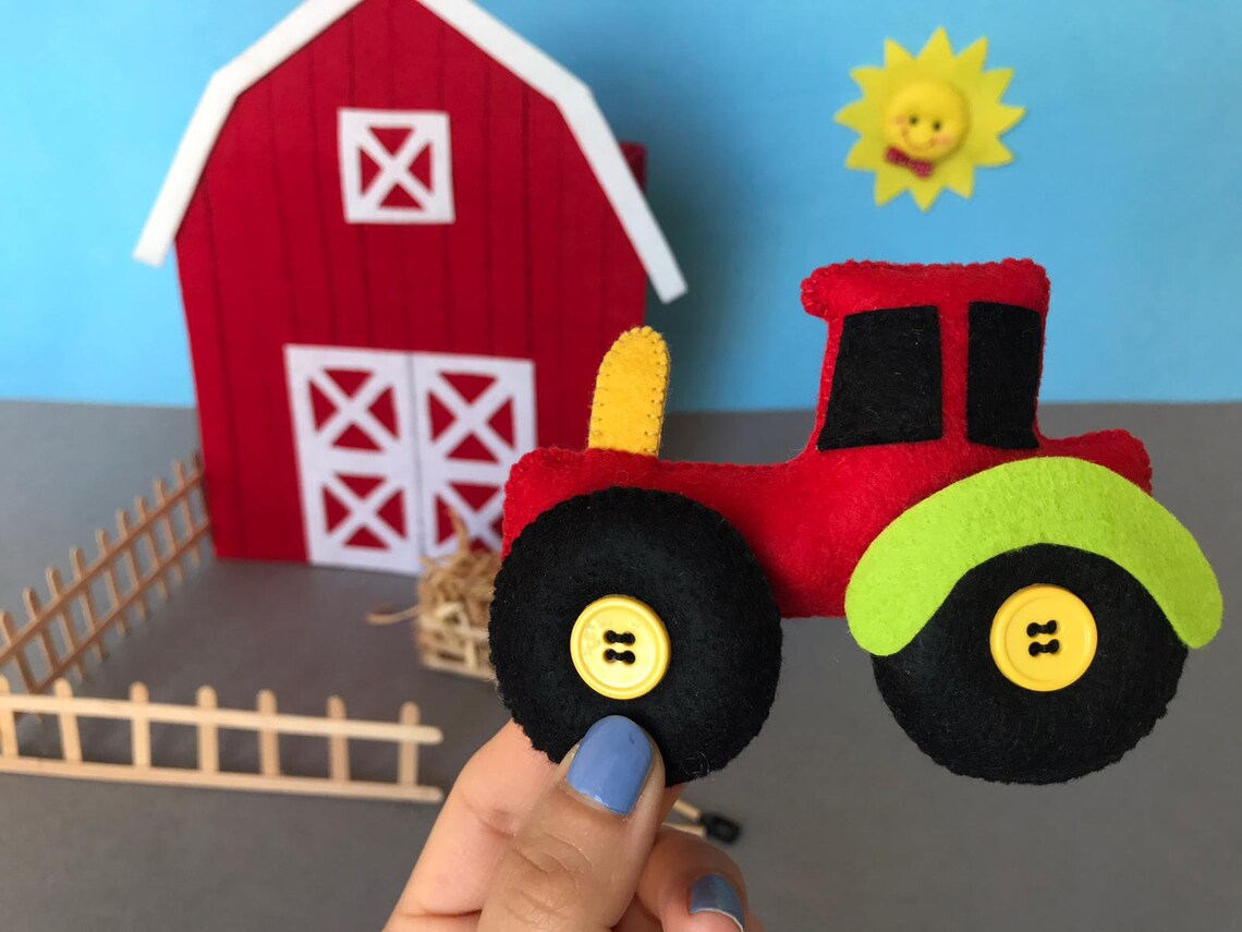 Pdf Pattern Felt Pattern Tractor Pattern Tractor Sewing - Etsy