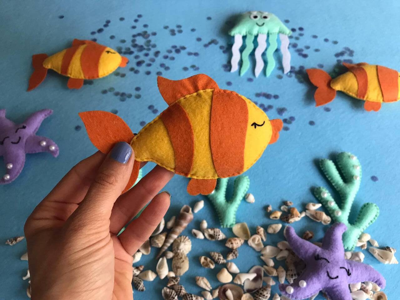 Pdf Pattern Felt Pattern Fish Pattern Fish Sewing Tutorial - Etsy Australia