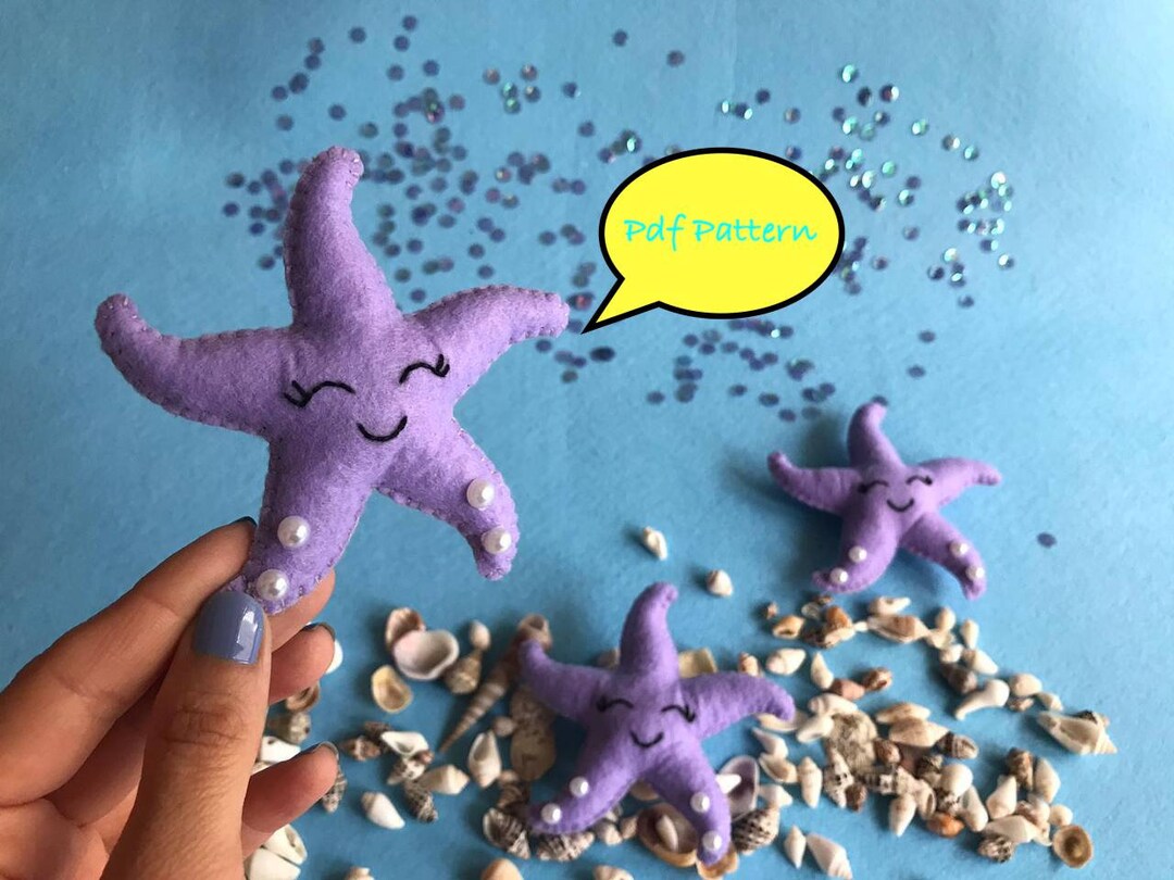 Felt Starfish Sewing Pattern: DIY Plush (PDF Pattern) - Etsy
