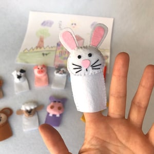 Felt Animal Finger Puppets: DIY Sewing Pattern Bundle (PDF) - Etsy