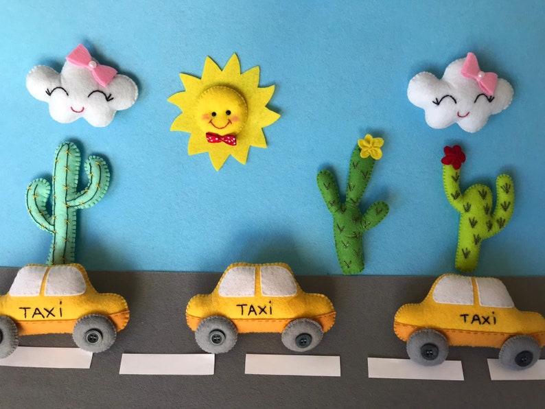 Pdf Pattern Felt Pattern Taxi Pattern Taxi Sewing Tutorial - Etsy