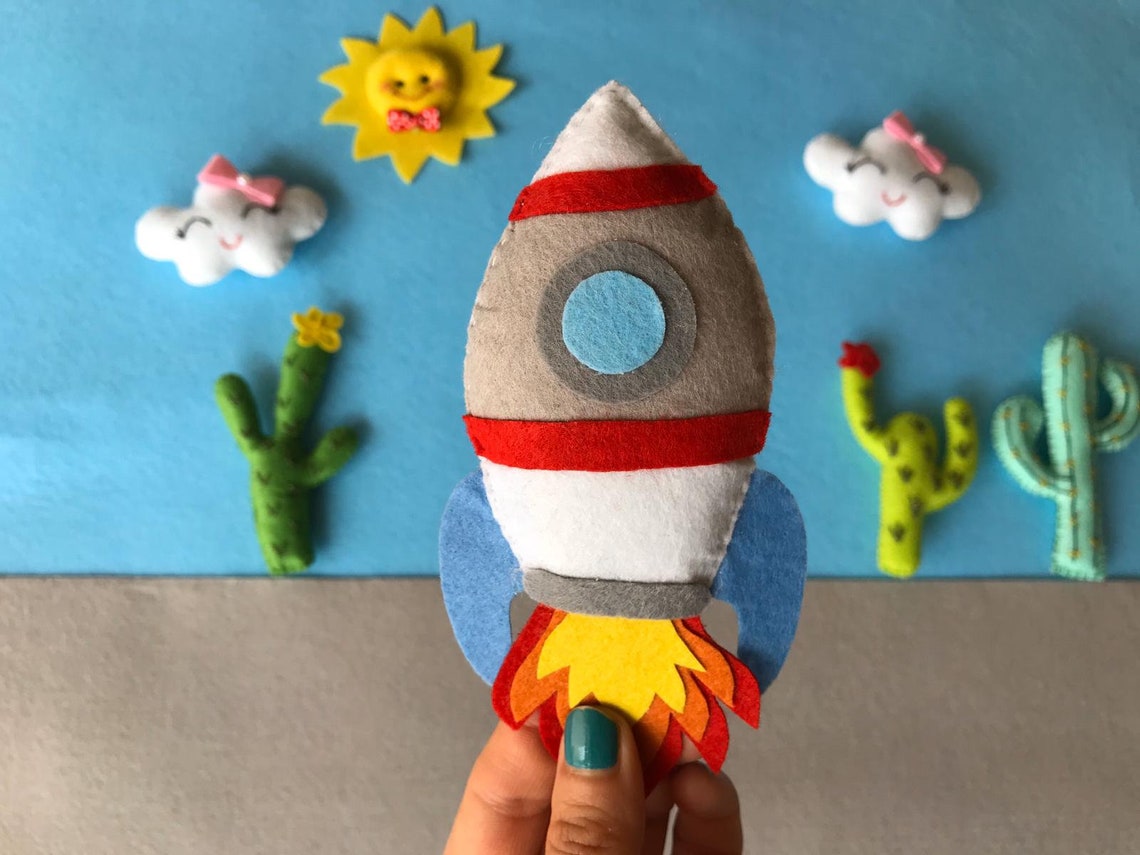 Pdf Pattern Felt Pattern Rocket Pattern Rocket Sewing | Etsy