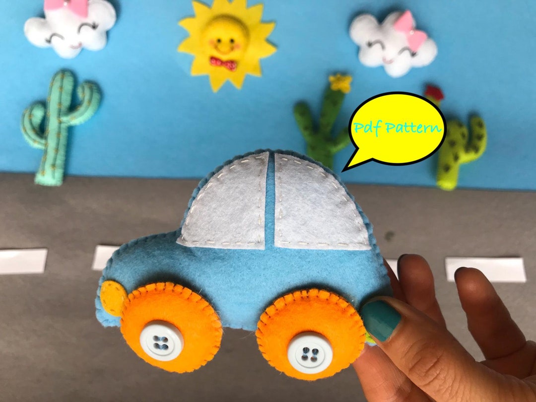 Pdf Pattern, Felt Pattern, Car Pattern, Car Sewing Tutorial, Plushies ...