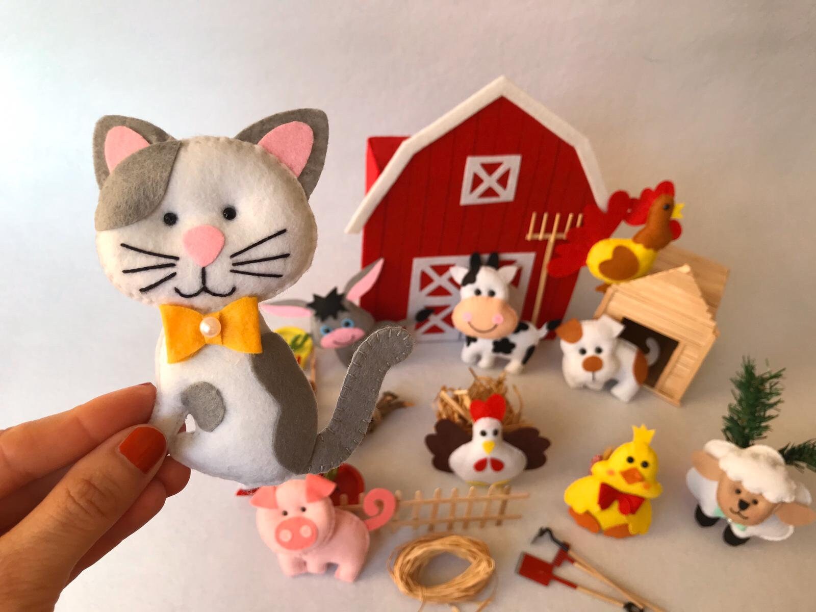 Pdf Pattern Felt Pattern Cat Pattern Cat Sewing Tutorial - Etsy