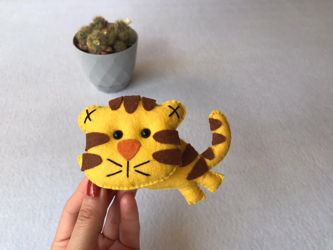 Pdf Pattern Tiger Sewing Tutorial Diy Plushies Felt | Etsy