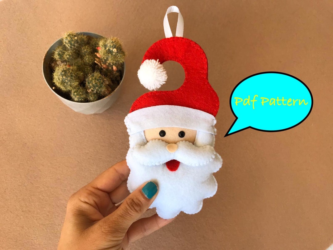 Santa Claus Pdf Pattern, Sewing Tutorial, Diy Plushies, Felt - Etsy