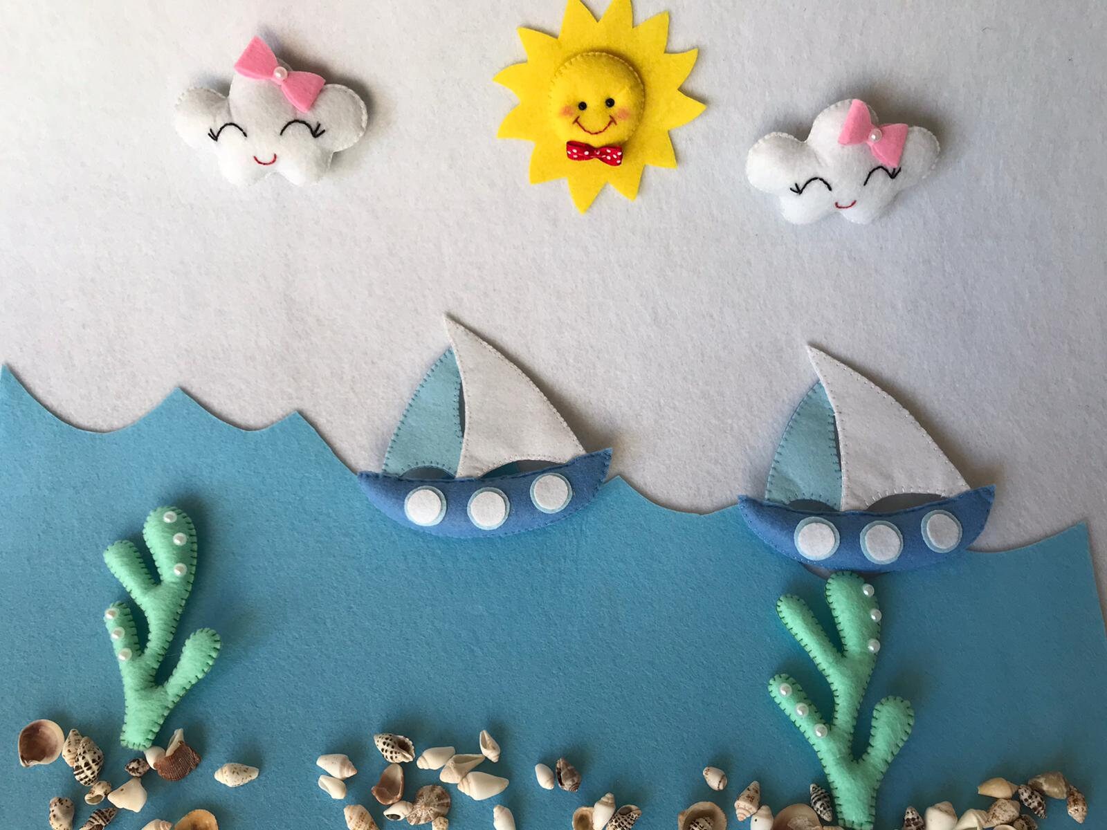 Pdf Pattern Felt Pattern Sailboat Pattern Sailboat Sewing | Etsy