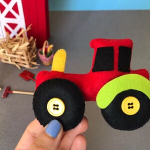 Pdf Pattern, Felt Pattern, Tractor Pattern, Tractor Sewing Tutorial ...