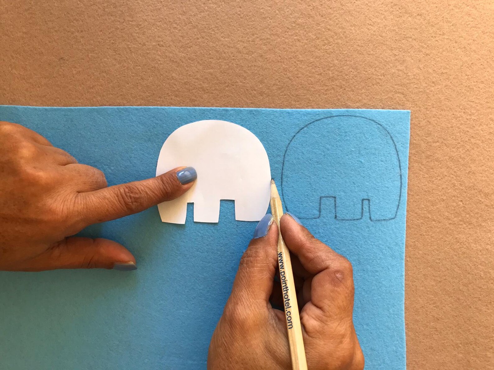 Felt pdf pattern elephant sewing tutorial plushies DIY | Etsy