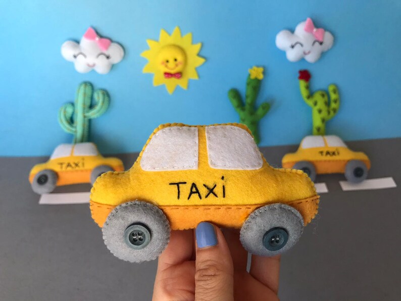 Pdf Pattern Felt Pattern Taxi Pattern Taxi Sewing Tutorial - Etsy
