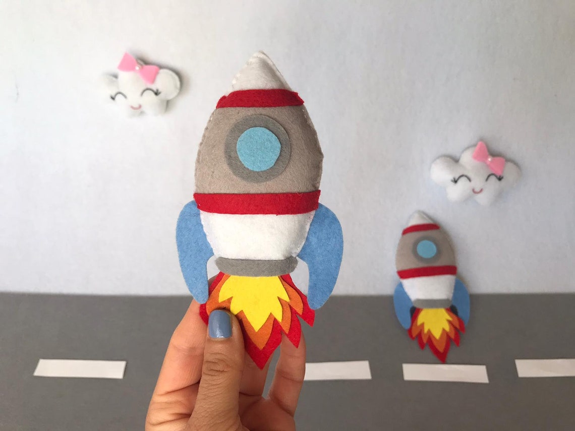 Pdf Pattern Felt Pattern Rocket Pattern Rocket Sewing | Etsy