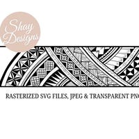 Samoan Tatau Siapo Floral Circular Polynesian Pattern Digital Design ...