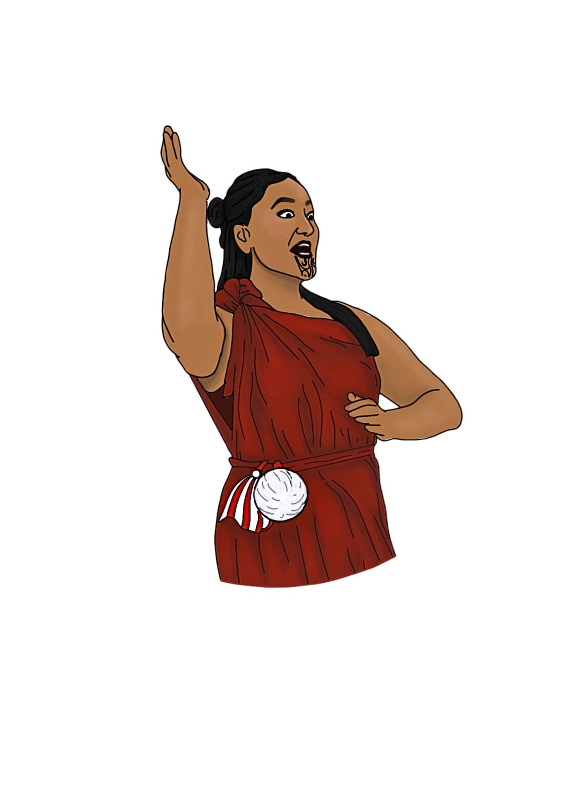 Polynesian, Samoan & Maori Girl Designs SVG Files X 4 High Resolution ...