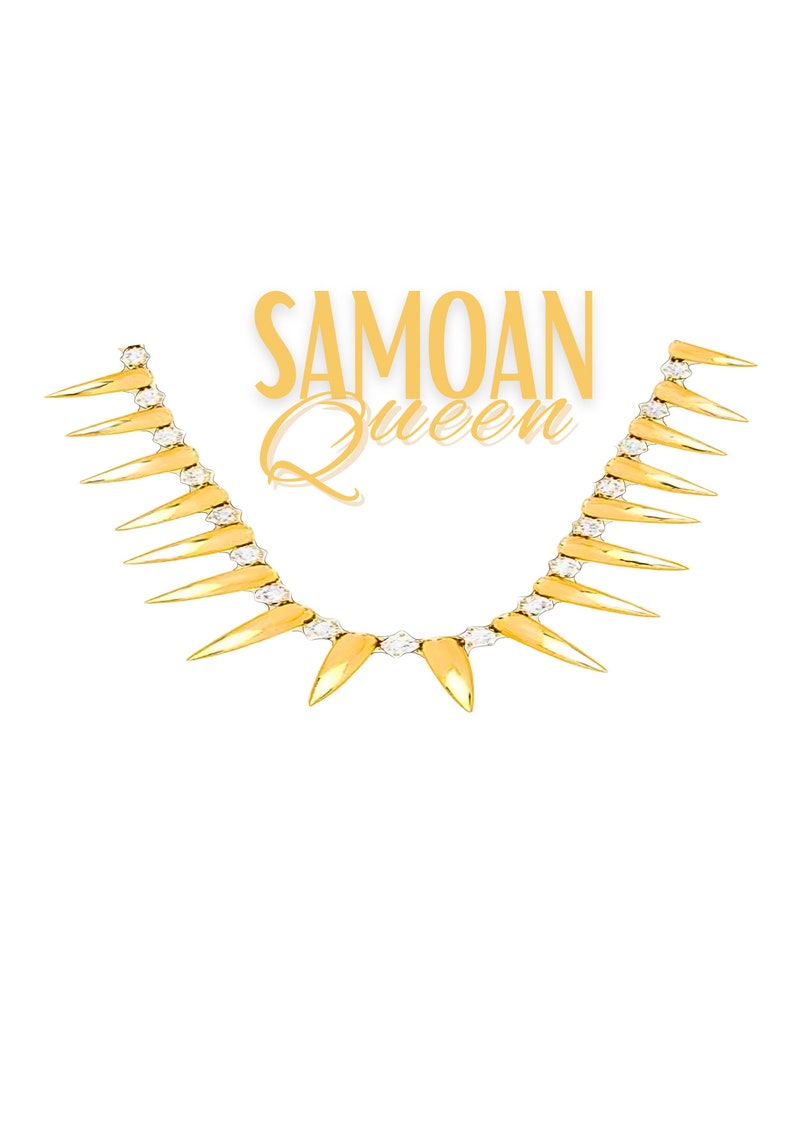 Gold Samoan Ula Nifo, Samoan Queen & Samoan Princess Font Designs, PNG ...